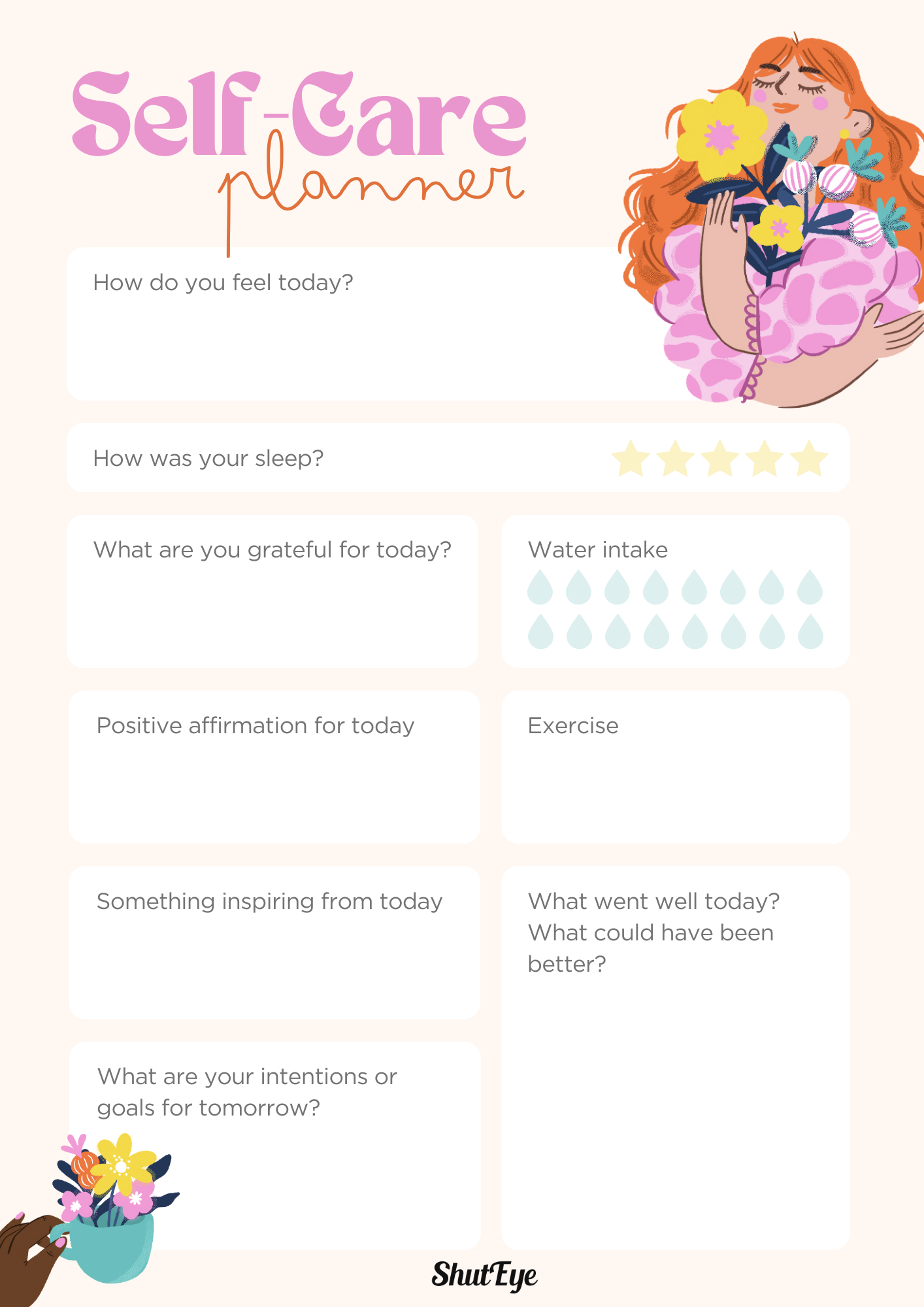 30+ Free Printable Self-Care Planner Templates For Well-Being