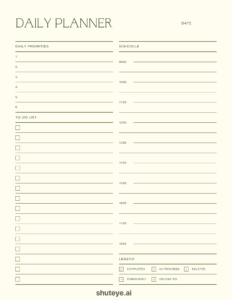 30+ Printable Daily Planner Templates With Free PDF Download