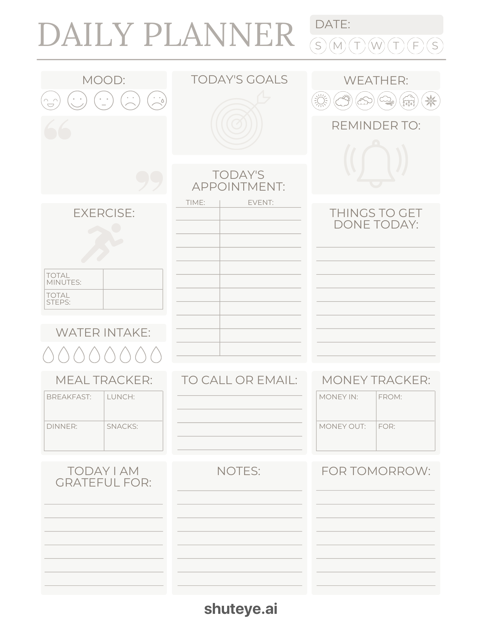 30+ Printable Daily Planner Templates With Free PDF Download