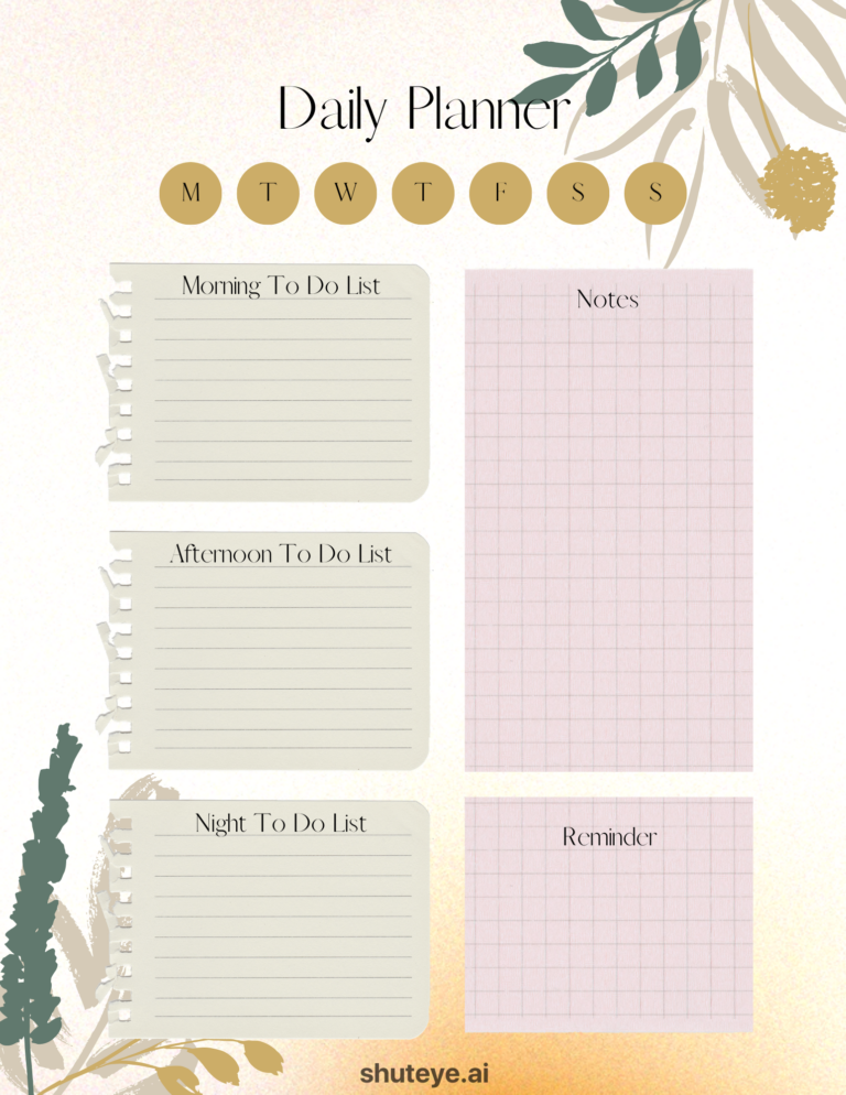30+ Printable Daily Planner Templates With Free PDF Download