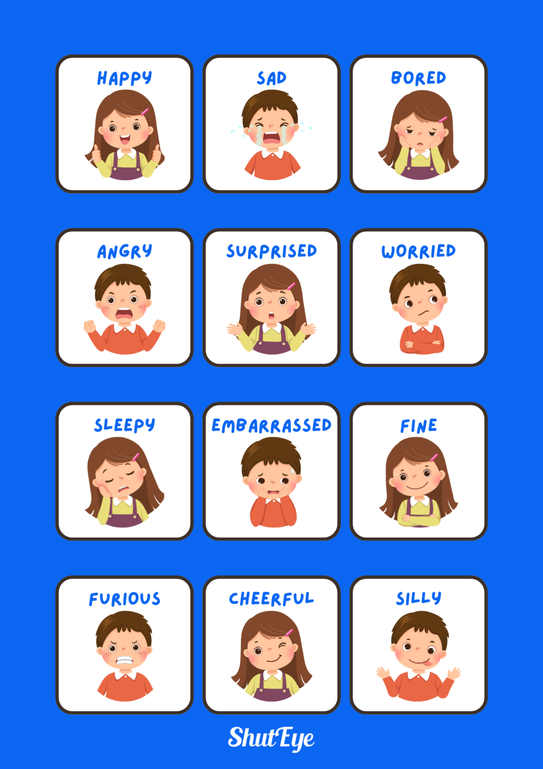 Feelings Chart: 20 Free Charts For Kids and Adults To Use!