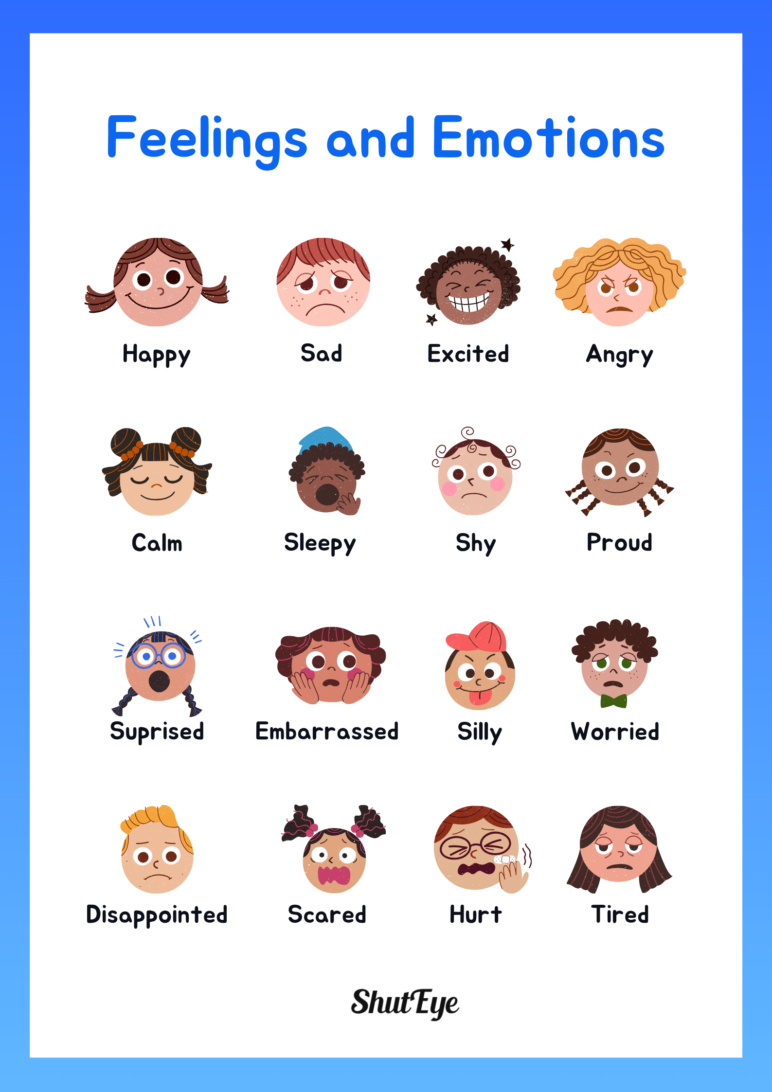 Feelings Chart: 20 Free Charts For Kids and Adults To Use!